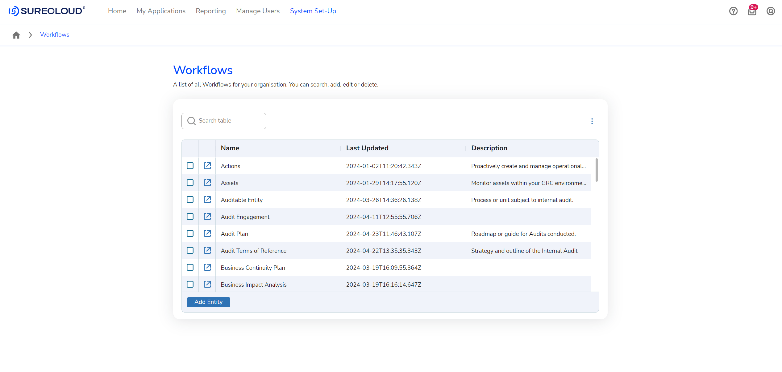 Creating And Managing Workflows Surecloud Platform