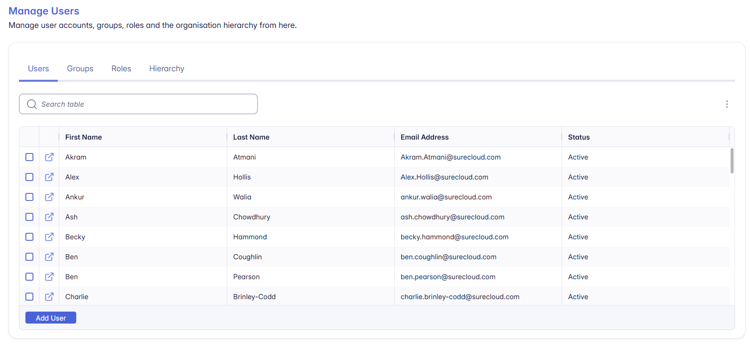Managing A Users Group Memberships Surecloud Platform